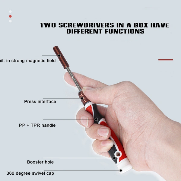 24Pcs Telescopic Screwdriver Professional Manual Set Slotted Philip ...