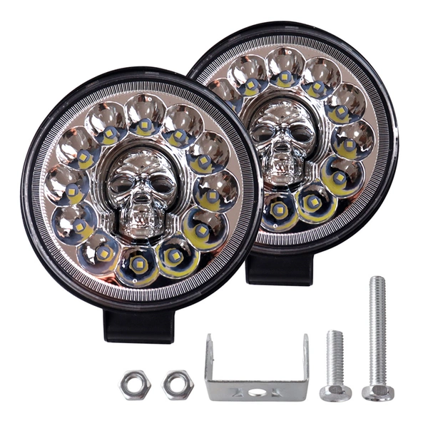 1/2pcs Car LED 7-inch Round Headlight Automobile Far Near Beam ...