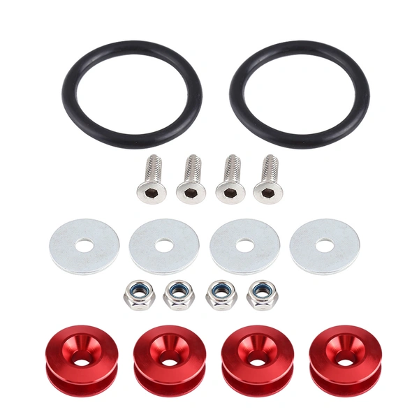 Car Aluminium Alloy Bumper Washer/Bolt Engine Bay Dress Up Kit Quick ...