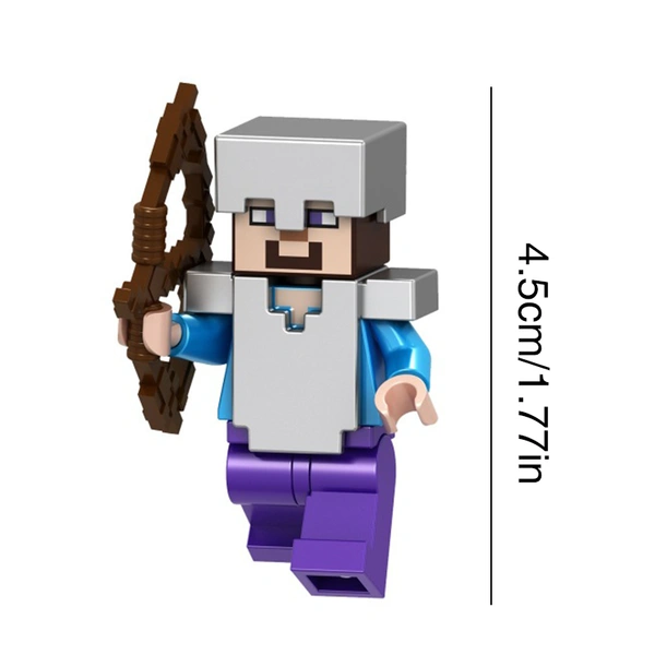 Minecraft Series Building Blocks Kids Assembling Toys Cartoon Action ...