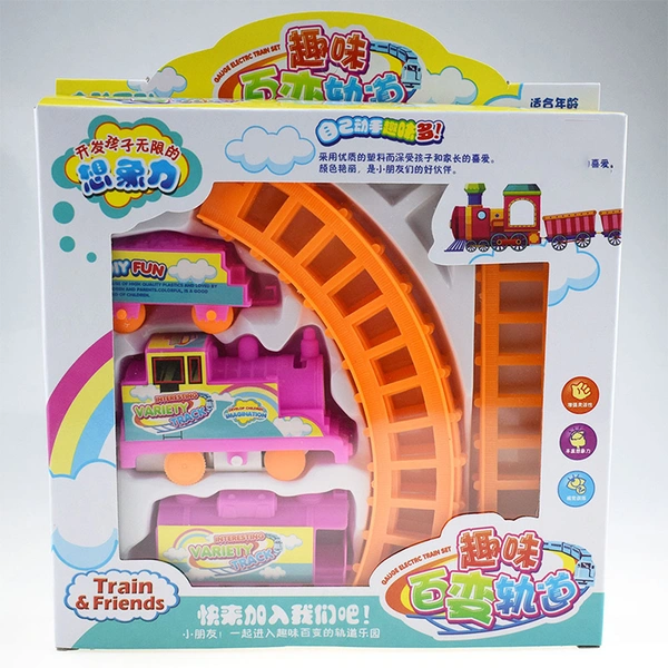 Mini Electric Train Set Small Cute Cartoon DIY Railcar Mini-Train ...