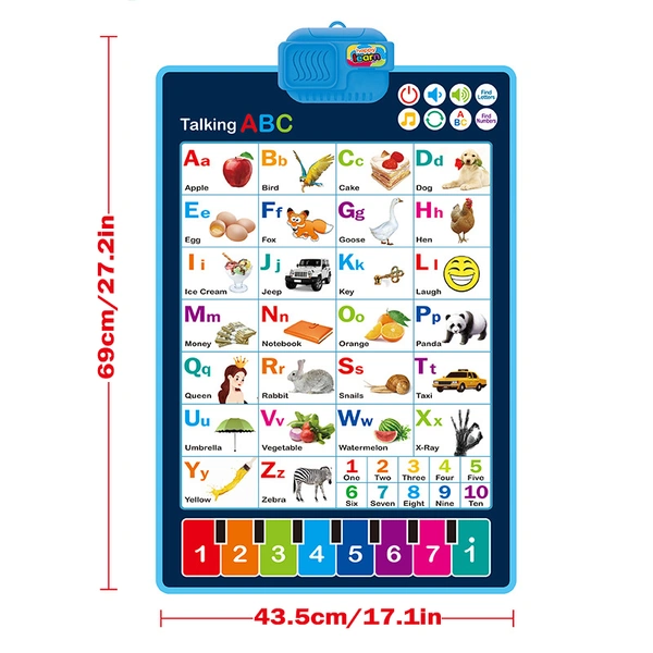 Electronic Interactives Alphabet Wall Chart Best Educational Toy ...