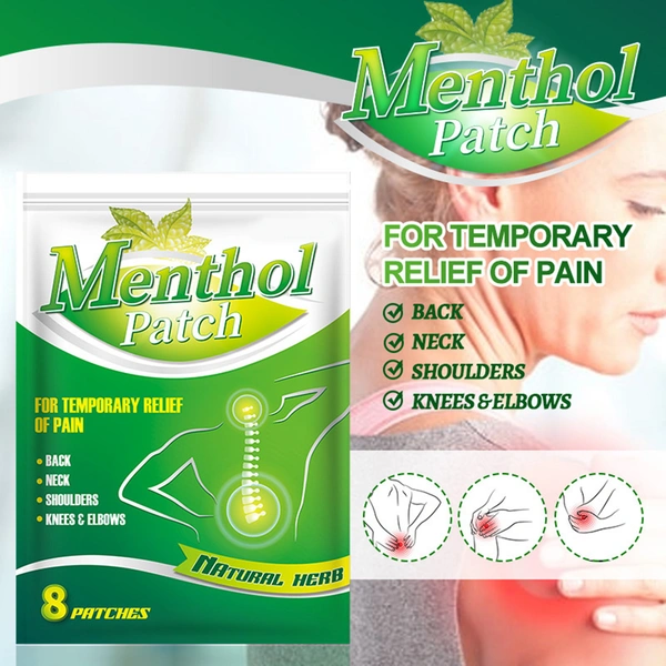 Menthol Patch For Neck Back Knee Multipurpose Joint Pain Relief Sticker ...