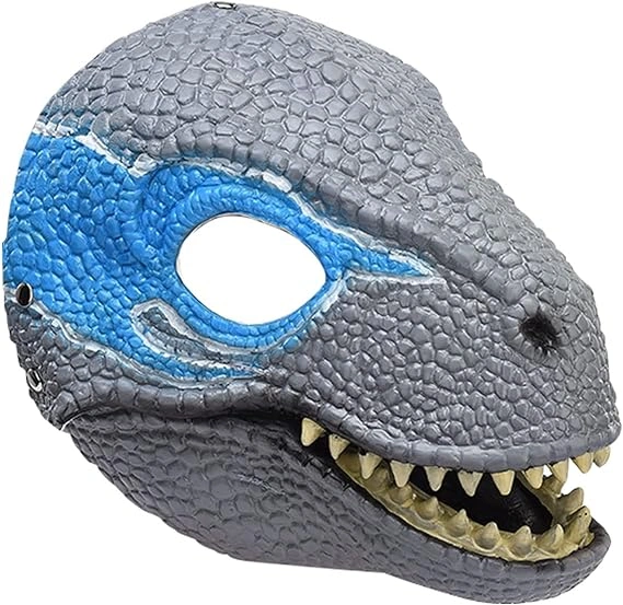 Guo Dinosaur Mask Moving Jaw, Halloween Mask Latex Tyrannosaurus Rex ...