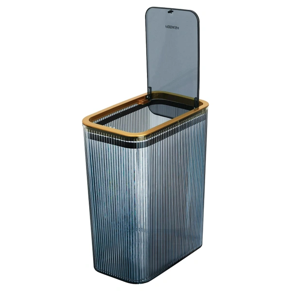 Guo Transparent Waste Bin, Bathroom Waste Bin with Lid, Waste Bin with ...