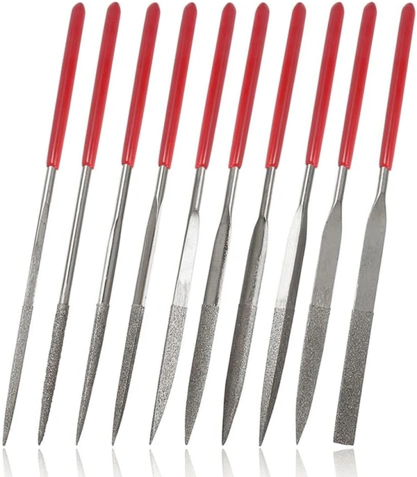 Guo 10 Pieces Diamond Files, 160mm Mini Modelling Riffler Files Set 4mm ...