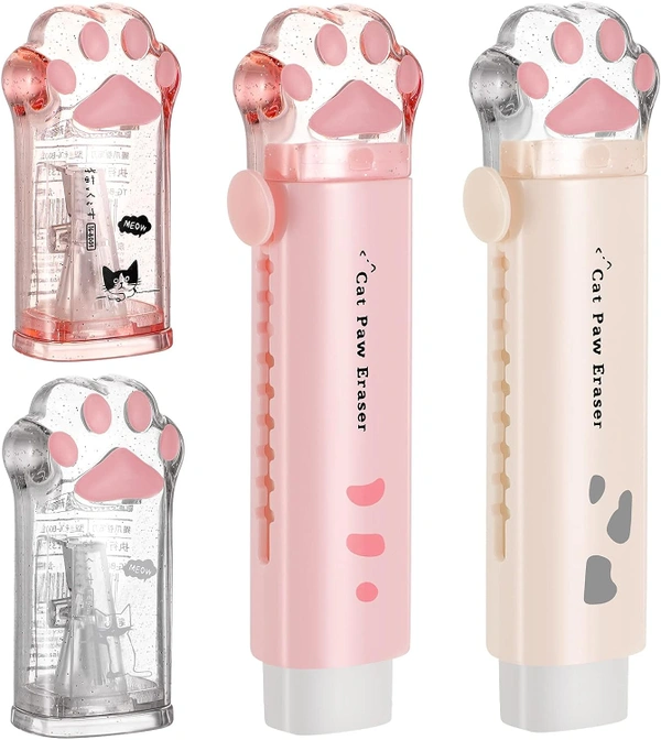 ZCtron 4 Pcs Cute Cat Paw Kawaii School Supplies Cute Cat Paw Pencil ...