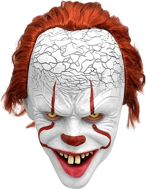 Guo Halloween Scary Clown Mask for Adults - Clown Scary Halloween Mask ...