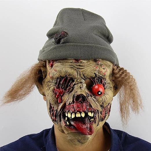 ZCtron Adults Spooky Halloween Latex Realistic Costume-Scary Silicone ...