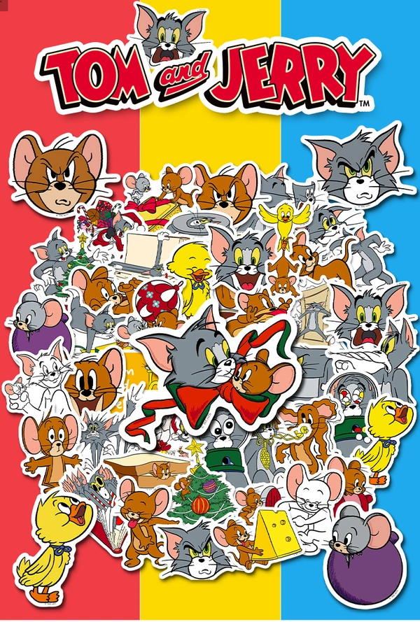 ZCtron Cute Tom&Jerry Stickers for DIY Water Bottles Laptop HydroFlasks ...