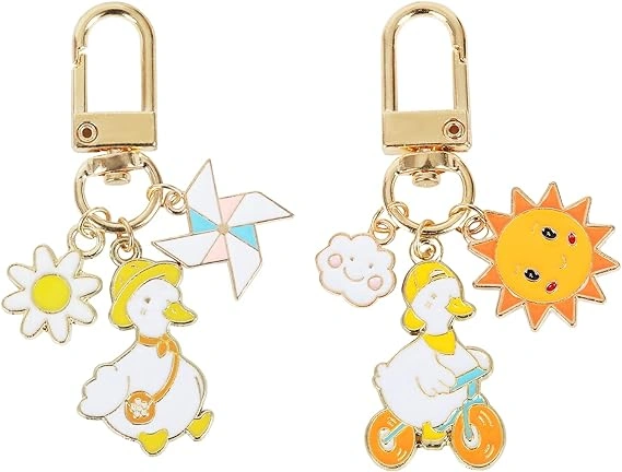 Guo Cute Keychain Aesthetic Keychain Accessories Kawaii Key Ring for ...