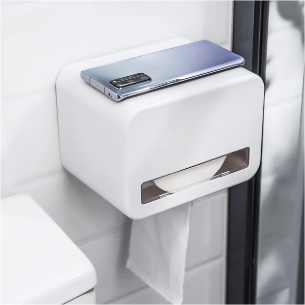 Guo Toilet Roll Holder Wall Mounted Facial Tissues Dispenser Waterproof ...