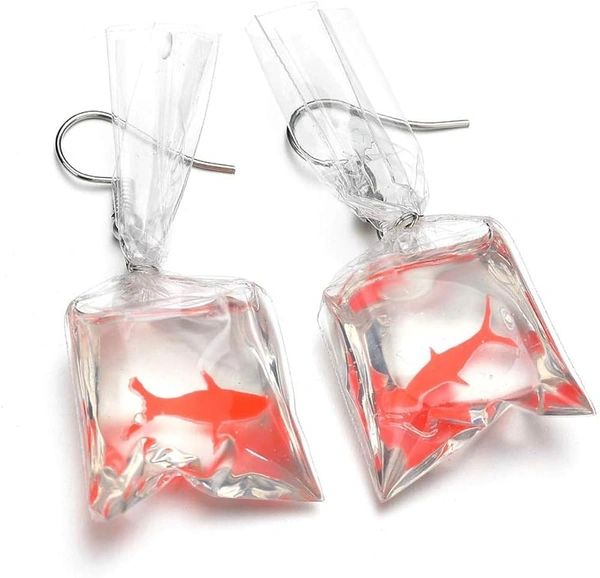 Guo Women Funny Candy Cherry Goldfish Water Bag Shape Dangle Hook ...