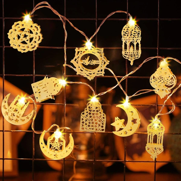 Ramadan Fairy Lights Warm White LED Muslim Ramadan Decorative Eid ...