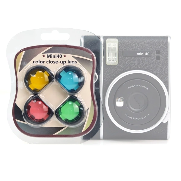 4 in 1 Four Colors Camera Filter for Fujifilm Instax mini 40 ...