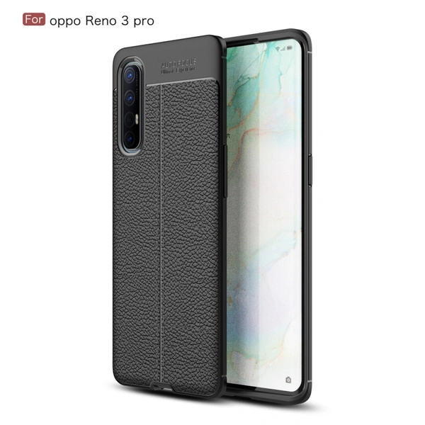 For OPPO Reno 3 Pro Litchi Texture TPU Shockproof Case For OPPO Reno 3 ...