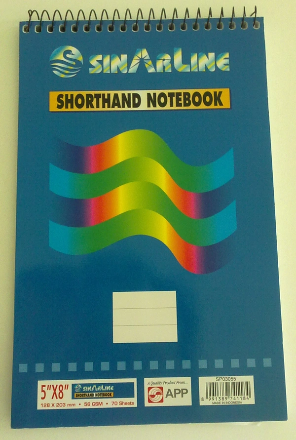 Sinarline Shorthand Pad 56gsm 70 Sheet 5 x 8 Inch | Wholesale Prices ...