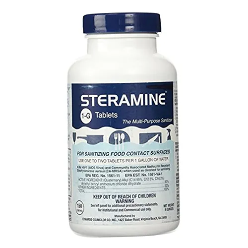 Steramine Quaternary Sanitizing Tablet 8fl oz | Wholesale | Tradeling
