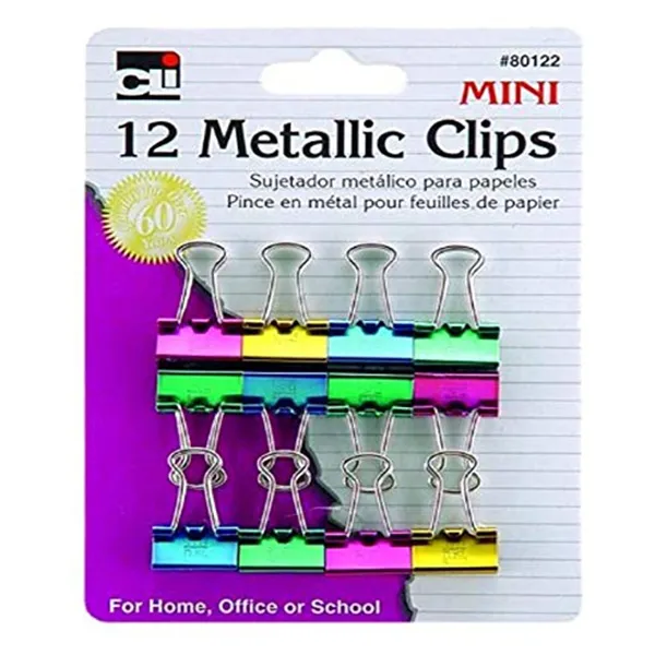 Charles Leonard Binder Clips Multicolour ‎0.79 x 8.89 x 12.07cm 80122 ...