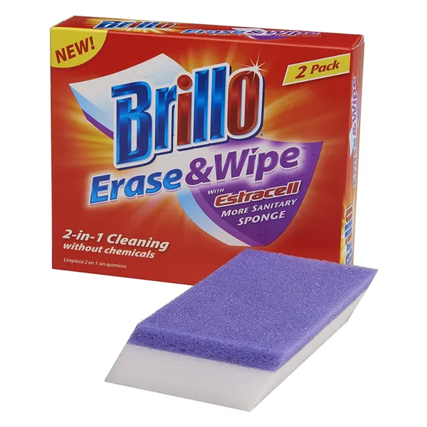 Armaly Brands Brillo Erase And Wipe Sponge With Estracell Blue/white ...