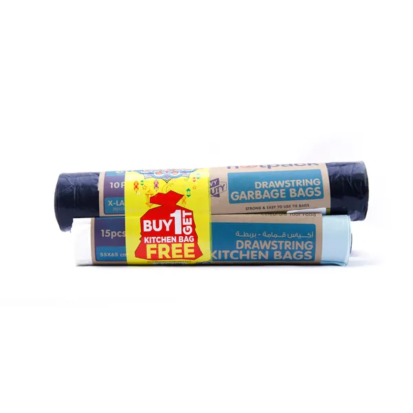 Hotpack 10 Pcs Kitchen Garbage Bags Multicolour 90 X 110 Cm | Wholesale ...