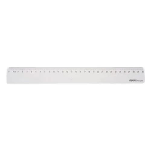 Deli Ruler Plastic Clear 30cm E6230 5 Piece | Wholesale | Tradeling