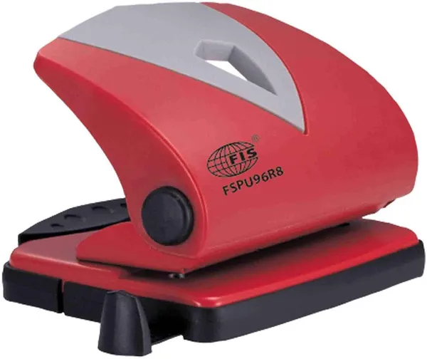 FIS 2 Hole Punch 30 Sheets Capacity Medium Size Red And Black FSPU96R8 ...