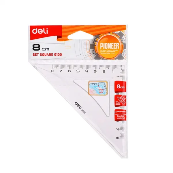 Deli Set Square Easy Grab 8 cm Transparent | Wholesale | Tradeling