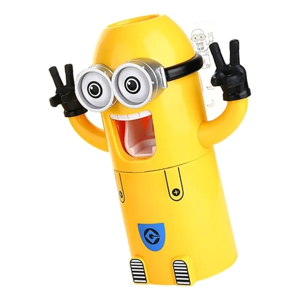 Tabiea 2 in 1 Minion Shaped Toothpaste Squeezer Yellow and Black ...