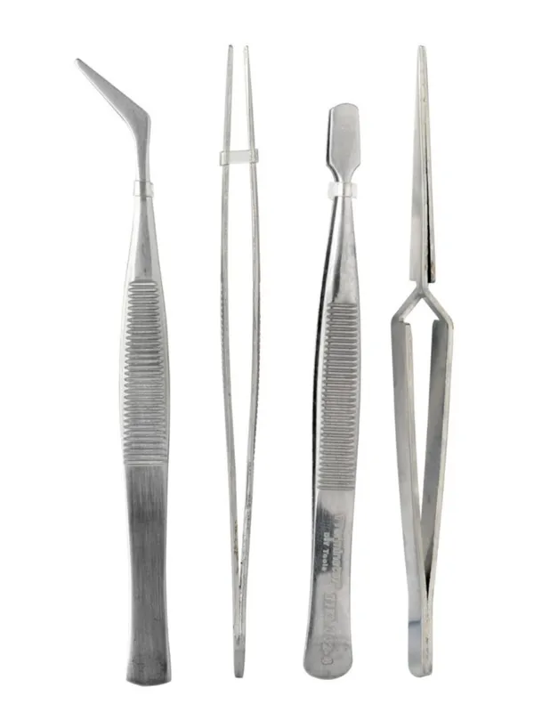 Terminator 4-piece Tweezer Set Silver | Wholesale | Tradeling