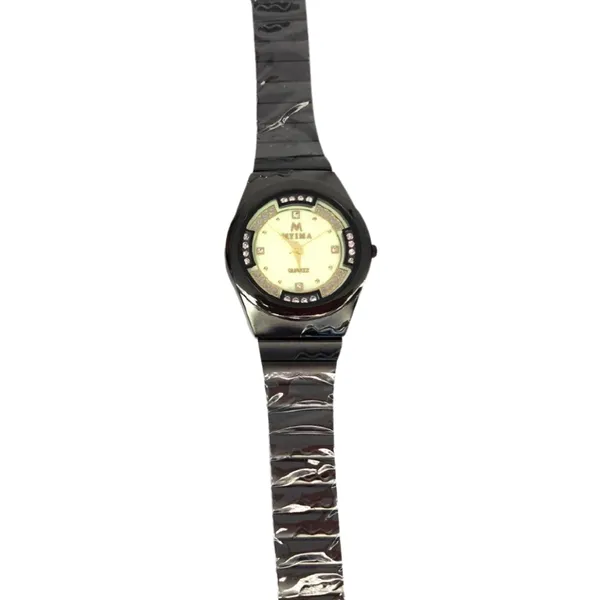 Hybella Hamza Black Straps With White Dial Myima Watch Men | Wholesale ...