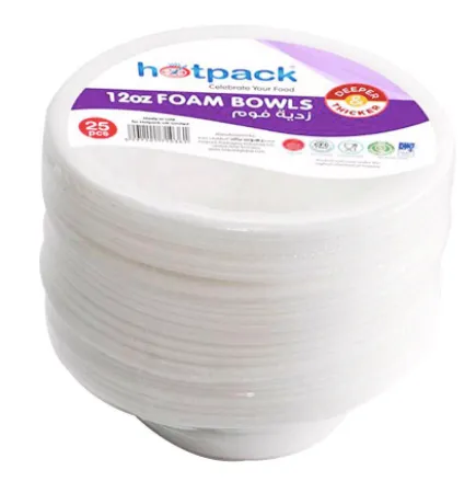 Hotpack Foam Bowl 12 Oz 25 pcs | Wholesale | Tradeling
