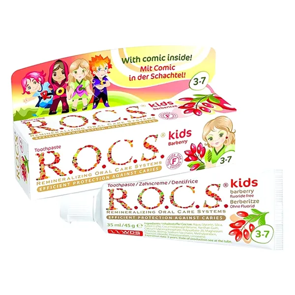 Rocs Kids Barberry Toothpaste 35ml | Wholesale | Tradeling