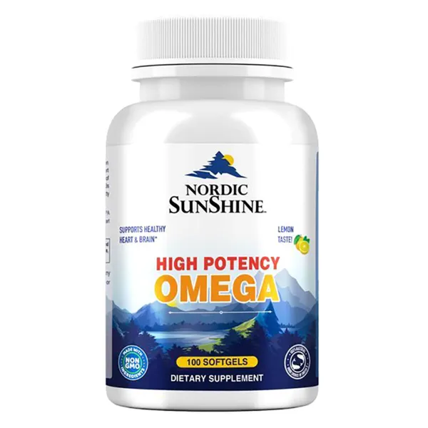 Nordic Sunshine 1280MG High Potency Omega 100 Softgels 8333 | Wholesale ...