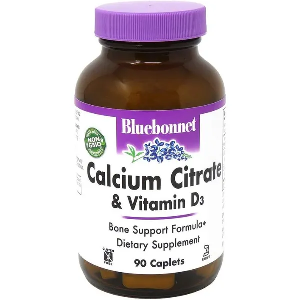 Blue Bonnet Calcium Citrate Plus Vitamin D3 Capsules, 90 Count ...