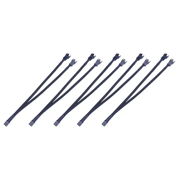 Computer Fan Cable 4Pin Pwm Temperature Control Cooling Fan Cable 1 To ...