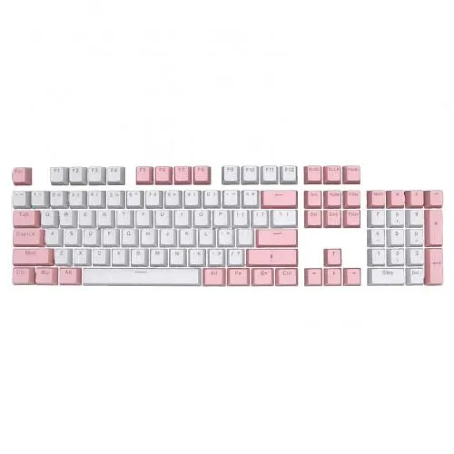 104 Keys Keycap Keyboard Pbt Solid Color Backlight Key Caps Replacement ...