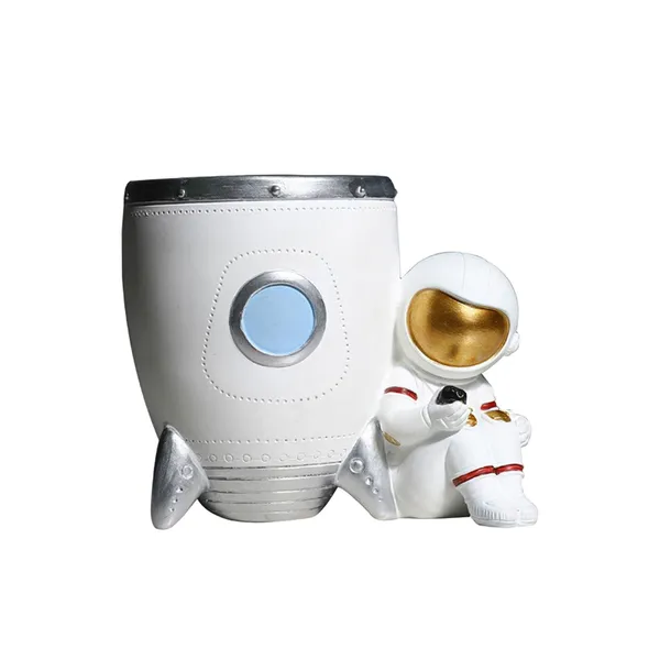 Astronaut Pen Pencil Holder Cartoon Astronaut Spaceman Figure For Home ...