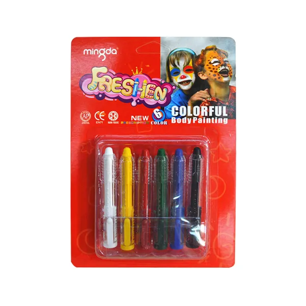 Mingda Factory Direct Wholesale 6 Color Face Paint Body Paint Erasable ...
