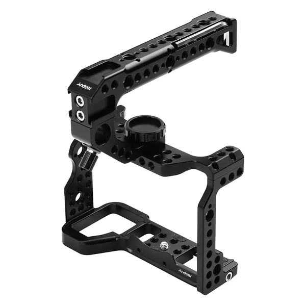 Meta Aluminum Alloy Camera Cage With Top Handle Grip Black 16.5 x 12 x ...
