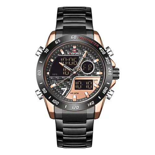 NAVIFORCE Men's Sport Watches Digital Analog Quartz