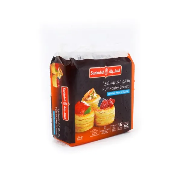 Sunbulah Puff Pastry Low Fat 400g Pack of 18 | Wholesale | تريدلنغ