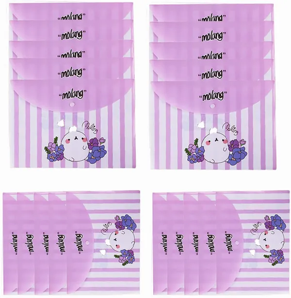 20 Pack File Folders A4 Cartoon File Organizer Cartoon Document Folders ...