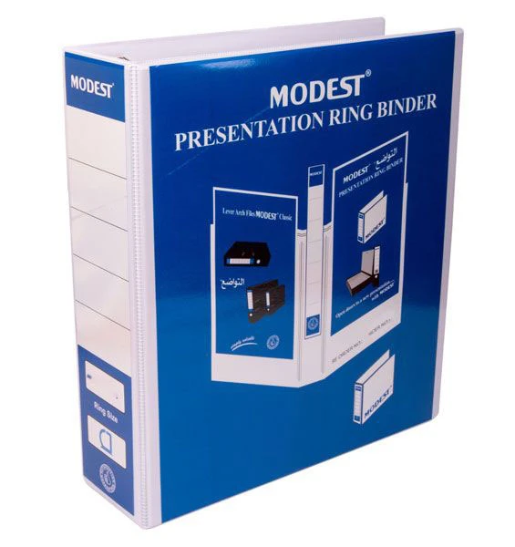 Buy Modest RB 403 4-Ring Presentation Binder - 1 Inch - A4 - White ...