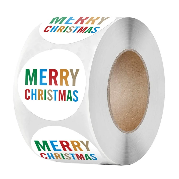 Buy Christmas Sticker Gift Tags - Colorful Letter Rolls by SUNSKY ...