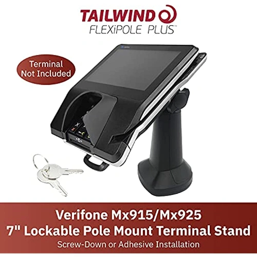 Tailwind Lockable Pole Mount Terminal Stand Black 7Inch | Wholesale ...