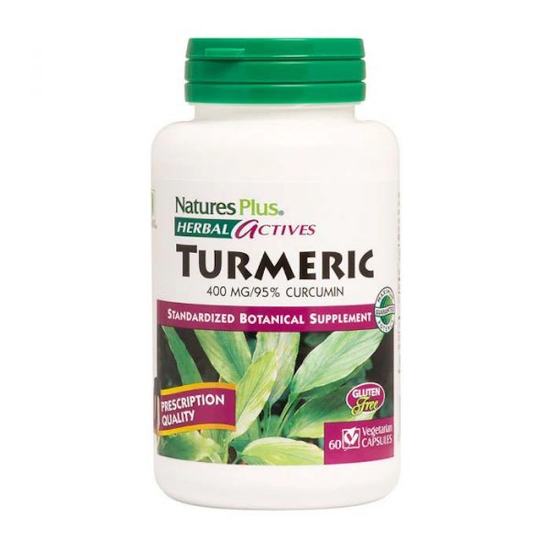Natures Plus Herbal Actives Turmeric 400 Mg 95% Curcumin 60S ...