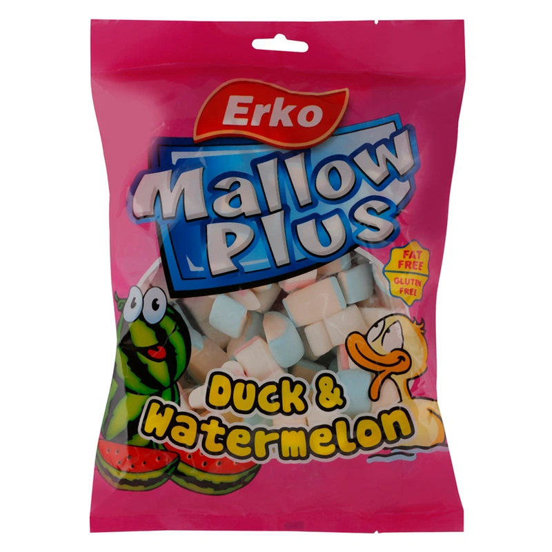 Erko Mallow Plus Duck and Watermelon Flavour Marshmallow 200 gr ...
