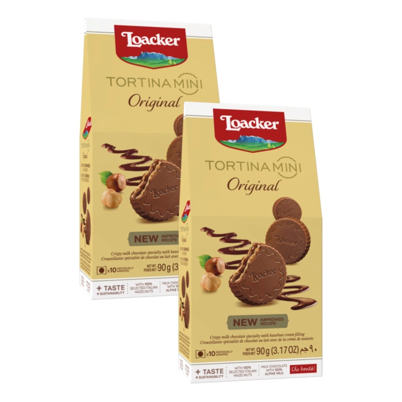 Loacker Tortina Mini Wafers - 90g Pack of 2 x 2 | Wholesale Prices ...