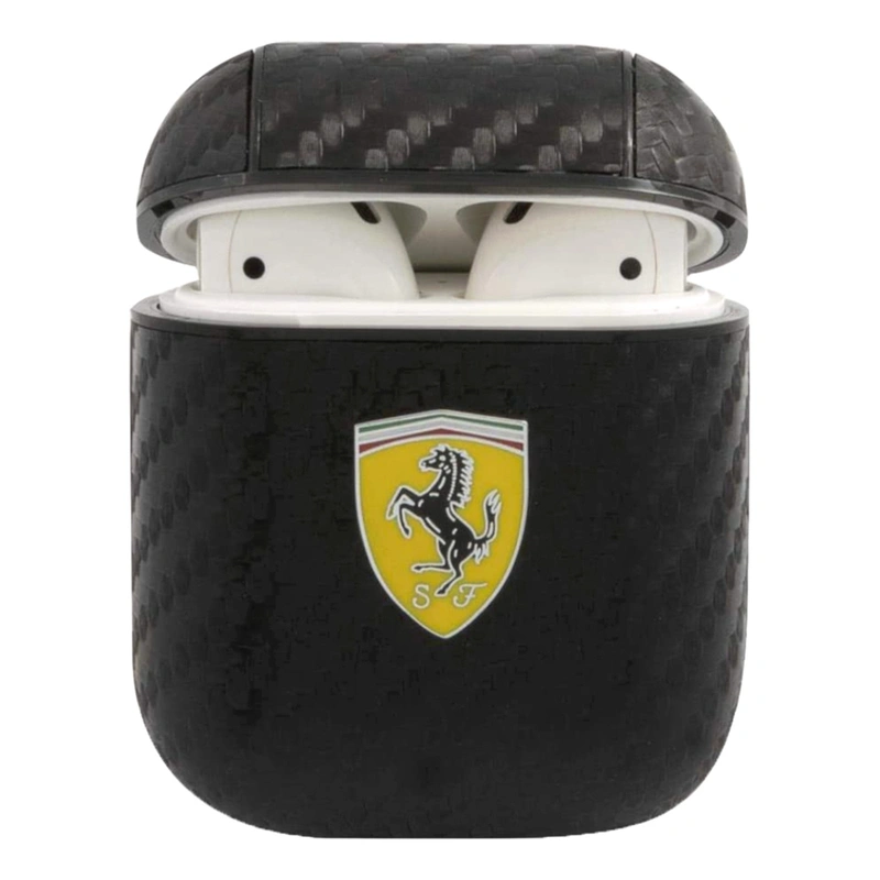 Ferrari PC PU Leather Carbon Cover With Metal Logo Case For Apple ...
